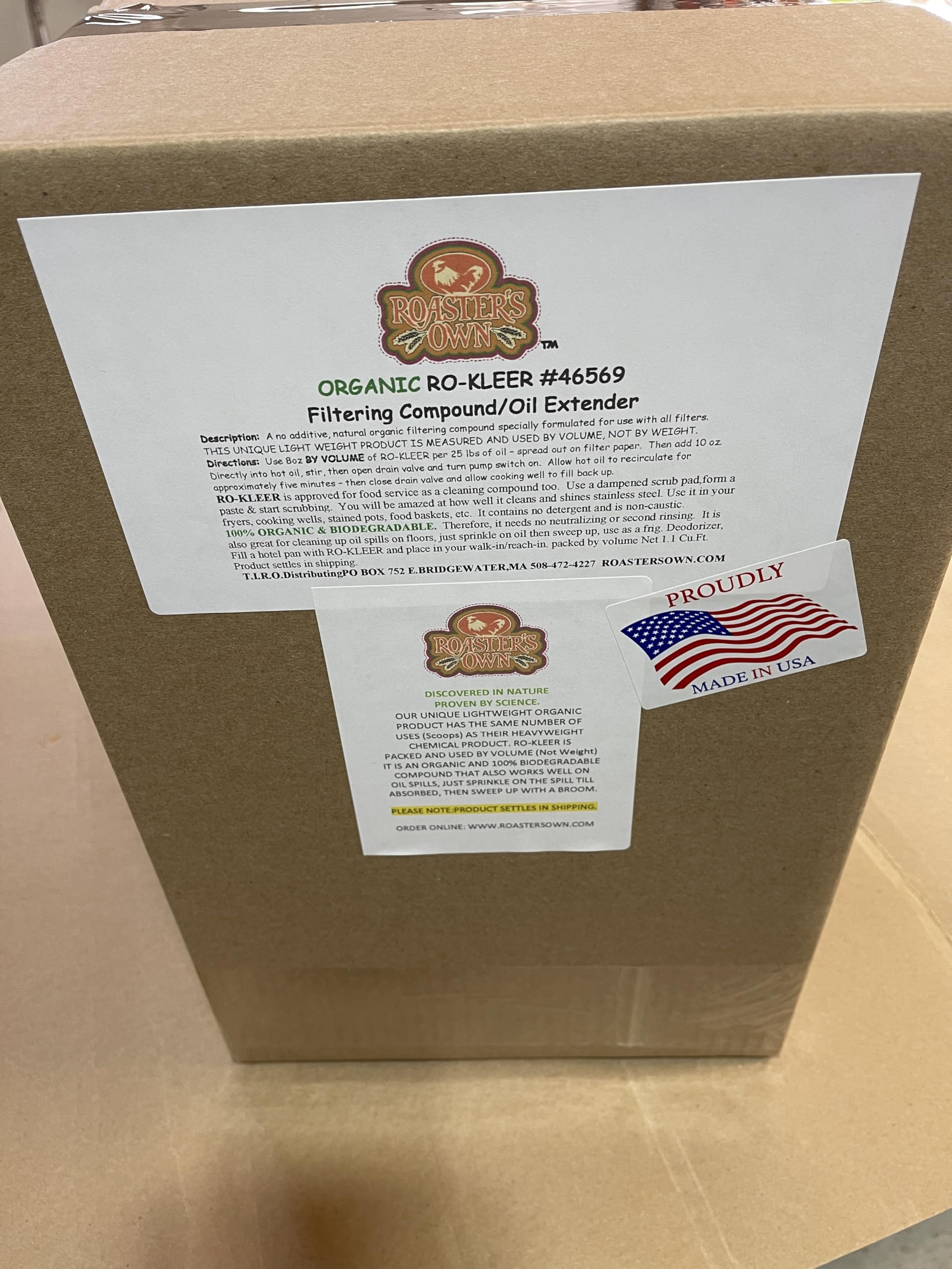 FRY POWDER FRYER FILTER FRYPOWDER Ro-Clear Organic FRYPOWDER Fryer Filter Powder Compound Oil Extender and Filtering Compound All in ONE Multi-USE Biodegradable Product