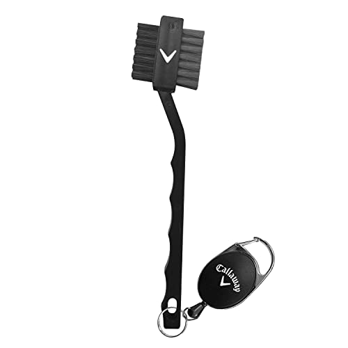 Callaway unisex adult Black Golf Hat Gift Set, Black, Golf Club Brush Plastic Golf Tees