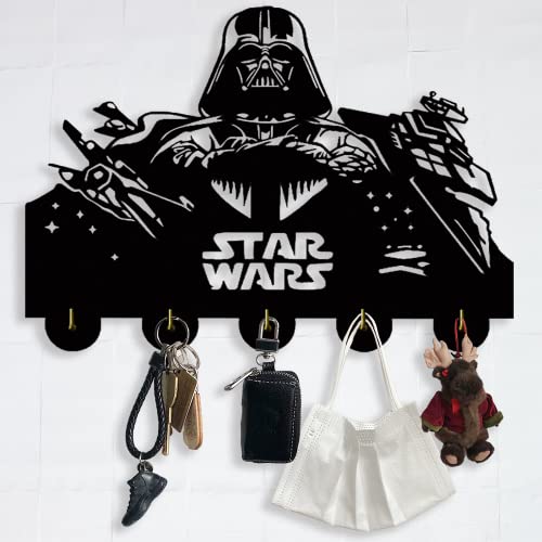 Movie Theme Key Hooks-Wall Hooks Heavy Duty 20LB(Max),Movie Wall Décor,Wood Coat Hooks, Key Holder,Key Hanger for Wall、Entryway and Kitchen