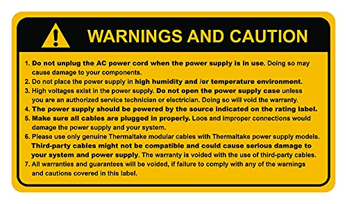 Thermaltake Toughpower Grand RGB 1200W 80+ Platinum Smart Zero RGB Fan, SLI/CrossFire Ready Continuous Power, Full Modular ATX 12V 2.4/EPS 12V 2.92 Power Supply 10 Year Warranty PS-TPG-1200F1FAPU-1