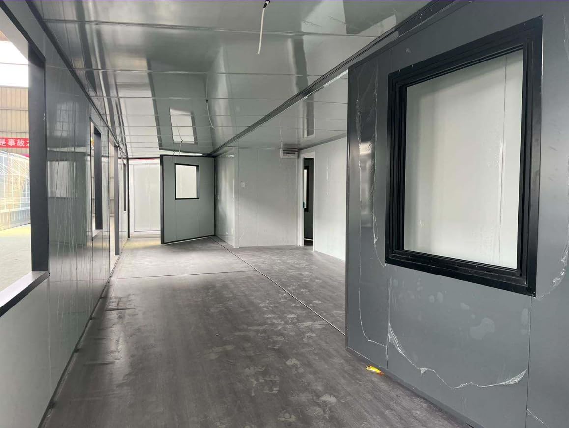 Expandable prefabricated Home Mobile, Prefab House for Hotel, Booth, Office, Guard House, Workshop - Efficient and Versatile Living Solution (20FT*40FT)