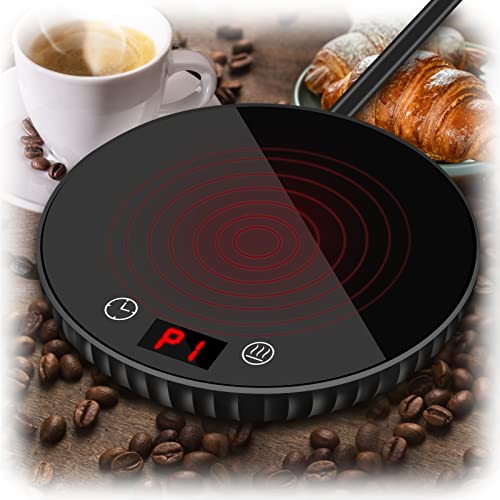 Coffee Mug Warmer, Coffee Warmer with 2 Temp Settings, Candle Warmer w/Auto Shut Off&1-12H Timer, Coffee Warmer for Desk Home Office, Coffee Cup Warmer for Coffee, Beverage, Milk, Tea, Hot Chocolate