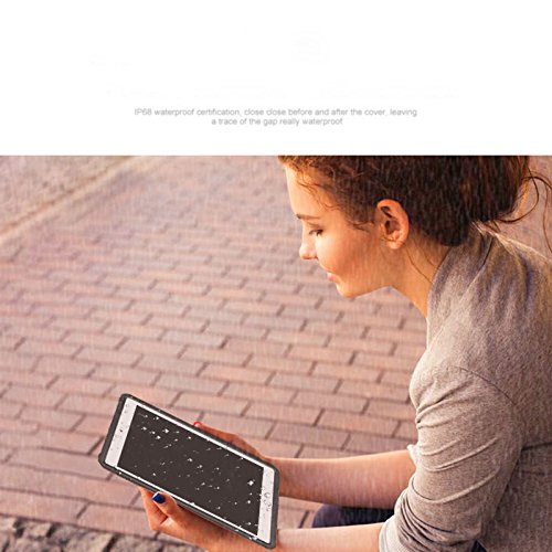 iPad 9.7 inch 2017/2018 Waterproof Case,AICase IP68 Waterproof 360 Degree All Round Protective Ultra Slim Thin Dust/Snow Proof with Lanyard Shockproof Case for Apple iPad 5th 6th Generation