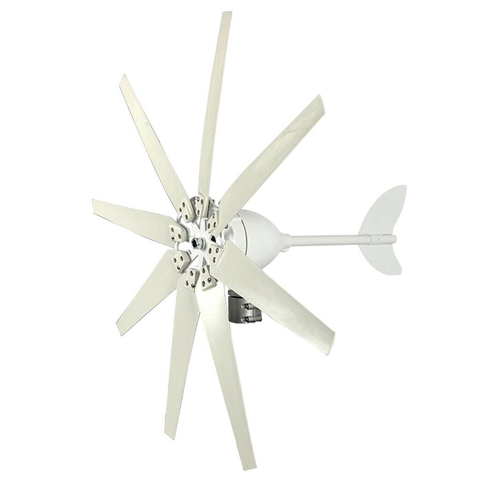 9000W Wind Turbine Generator Kit, 8 Blades Wind Power Generator with MPPT Charge Controller 12V/24V/48V/220V Home Use Windmill Energy Small Wind Turbines (Color : 220V)