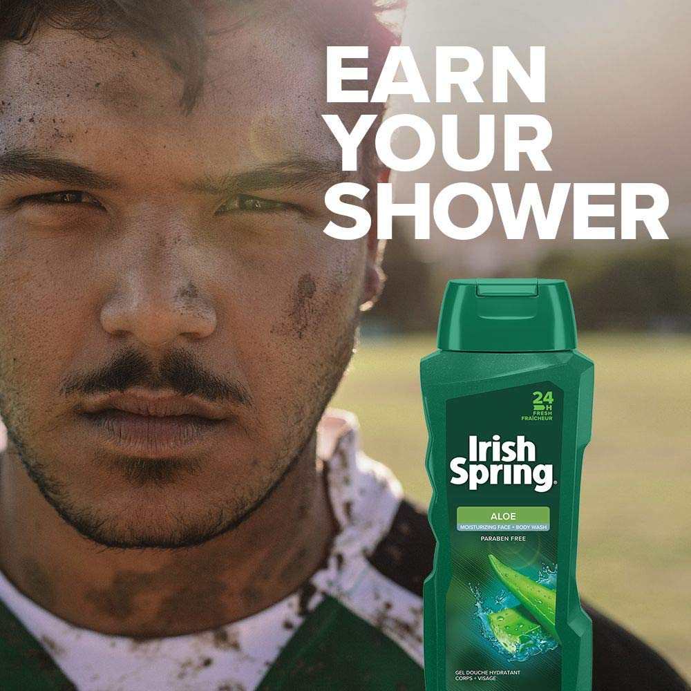Irish Spring Original Body Wash for Men - 18 Fl Oz (Pack of 4)
