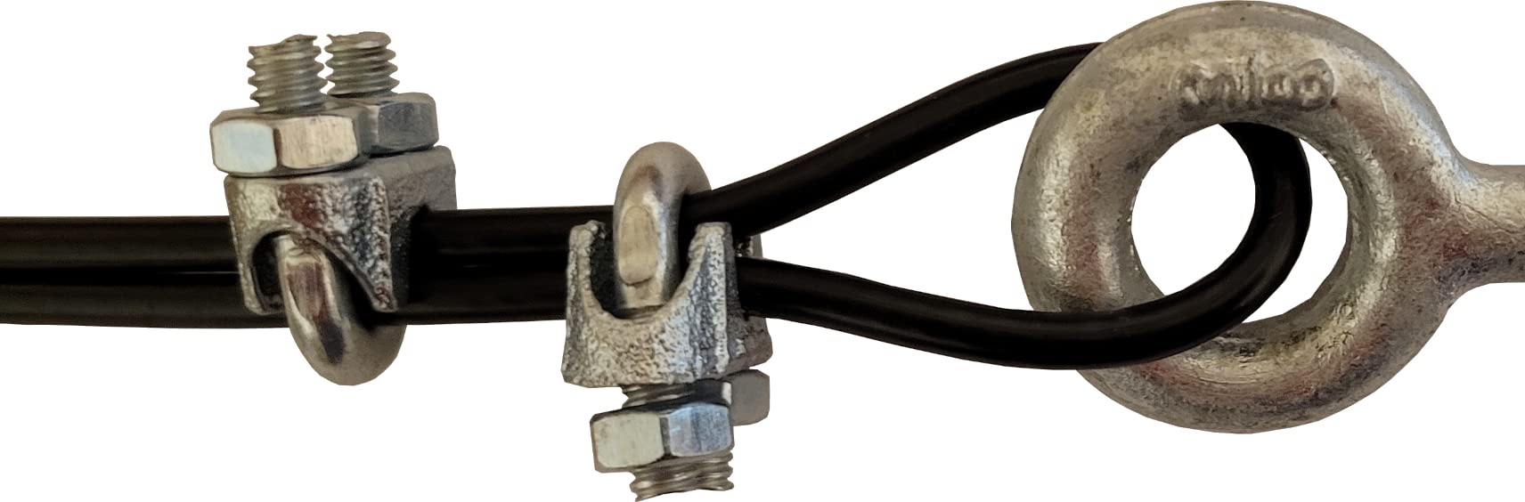 Eye Bolts 2.5" to 12" Drop Forged/Hot Dipped Galvanized Steel Eye Bolt Eyebolt (3/8" x 2.5" Eye Bolts, 1 pk. Eye Bolt)
