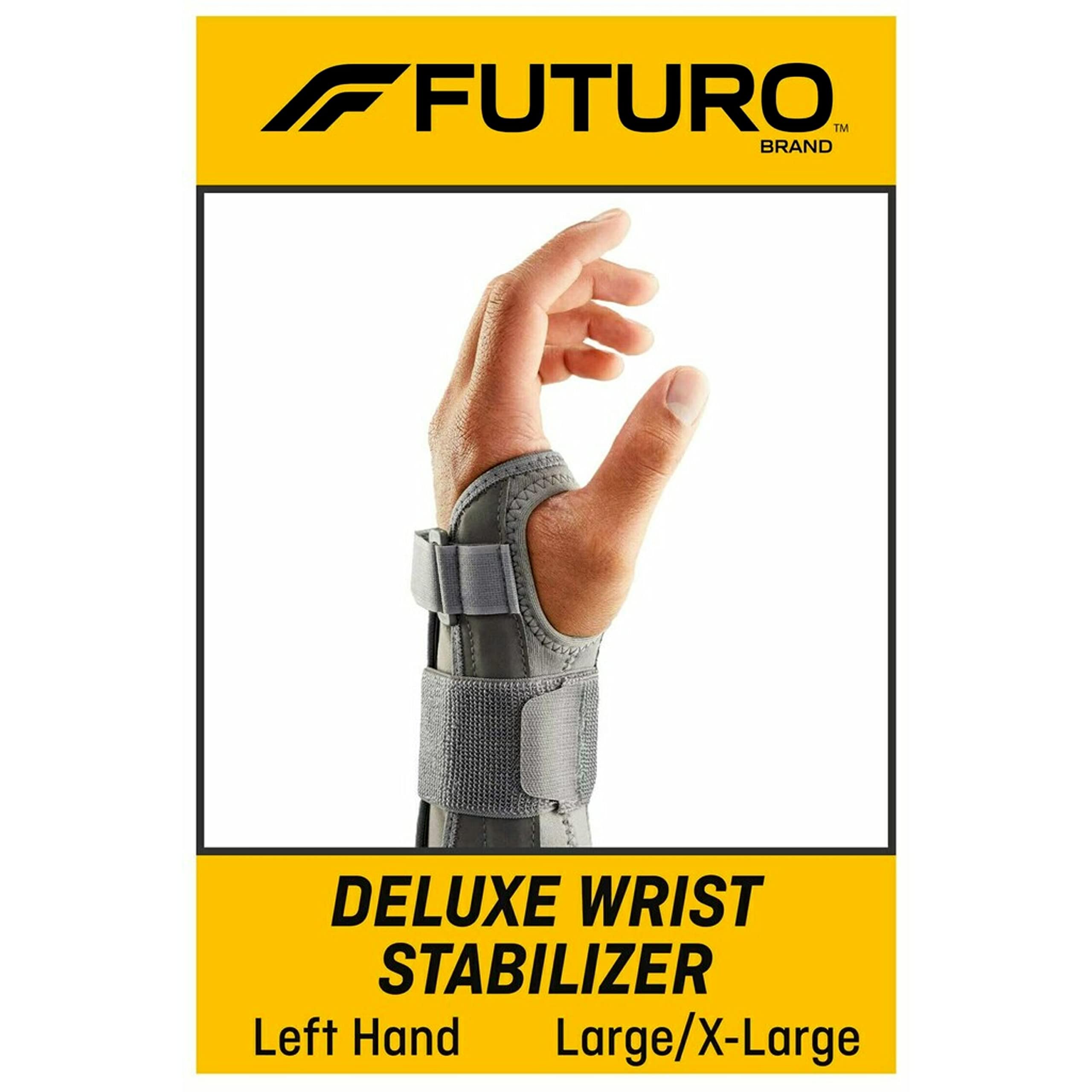 FUTURO-MMM-357 Deluxe Wrist Stabilizer, Large/X-Large - grey