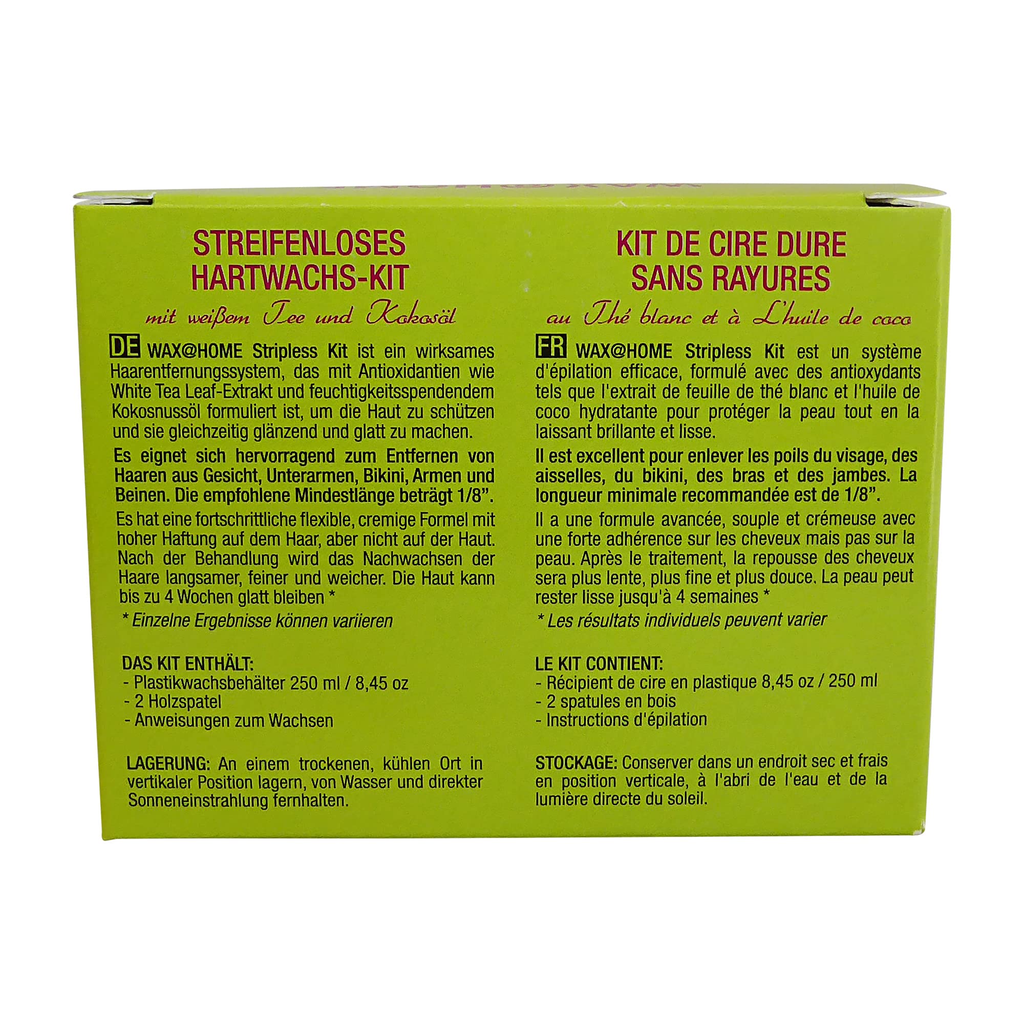 Wax at Home Microwavable White Tea Cream Stripless Wax Kit 8.45 Ounces by Wax Necessities Waxness