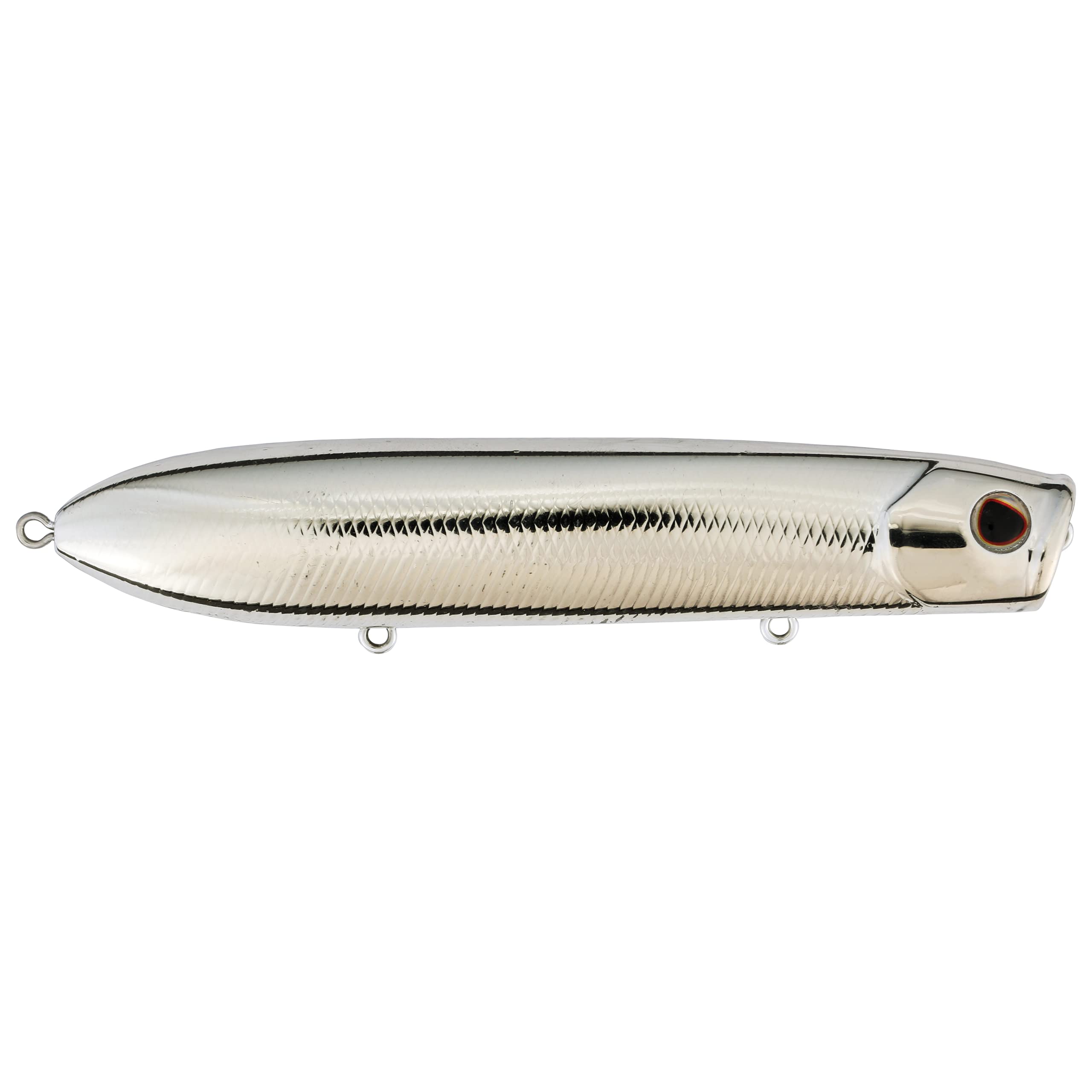 Berkley Cane Walker Topwater Fishing Lure, Chrome, 5/7 oz, 110mm Topwater, Heavy Tail Weight for Long-Distance Casting, Equipped with Fusion19 Hook