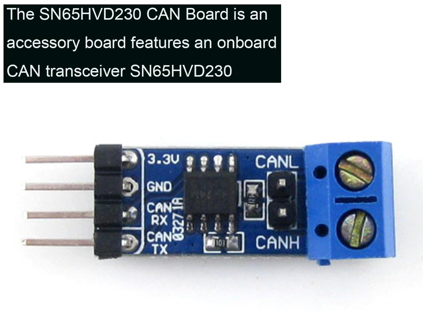 SN65HVD230 CAN Board Accessory Board 3.3V Onboard CAN Transceiver SN65HVD230 Compatible with PCA82C250 with ESD Protection. for Connecting Microcontrollers to The CAN Network