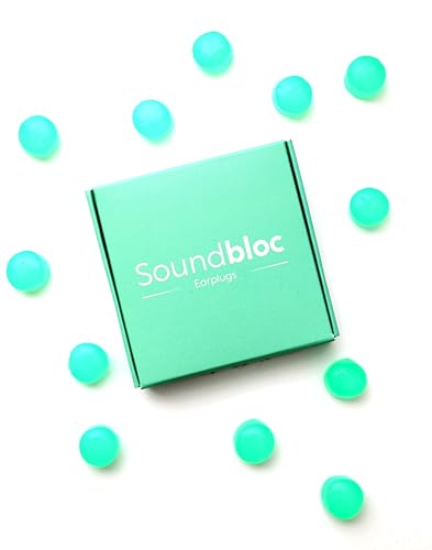 Aurora Silicone Ear Plugs Soundbloc™- 6 Pairs Quiet Ear Plugs for Sleep Moldable Ear Plugs Custom Ear Plug Ear Plugs for Noise Reduction Reusable Soft Silicone Earplugs The Earplug for Sleep Size S/M