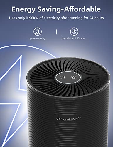 Dehumidifiers for Home, 25oz Dehumidifier Small Dehumidifiers for Room 285sq.ft with Auto-off, Ultra-Quiet Energy Saving Mini Dehumidifiers for Bedroom Bathroom Closet Desktop Office RV