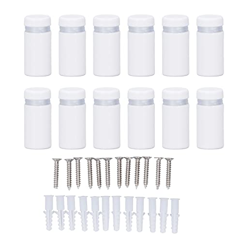 Advertising Screw, Good Decoration Stainless Steel Wall Mount Screws 12Pcs with Expansion Tubes for Office for Shop