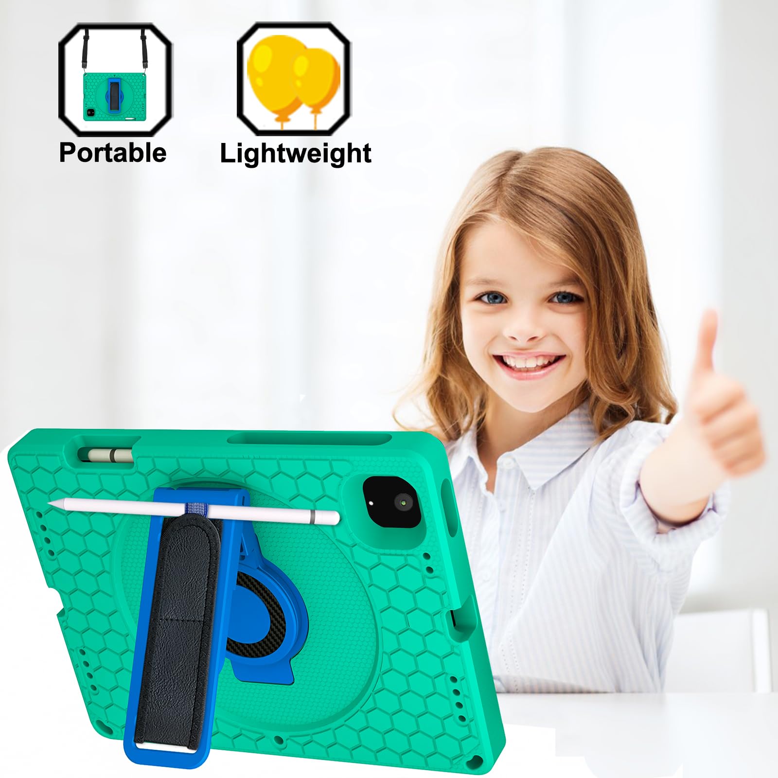 AGROMI Protective Case 11 Inch with Pencil Holder Black