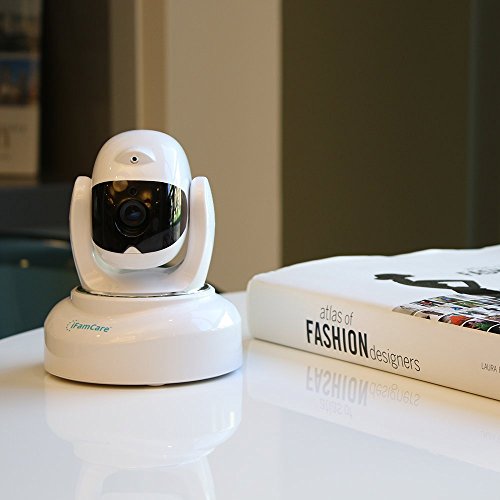 iFamCare Helmet: 1080P Full HD Wi-Fi Smart Digital Home Video Monitor for iPhone & Android with Air Sensor, Night Vision, Built-in Laser, White