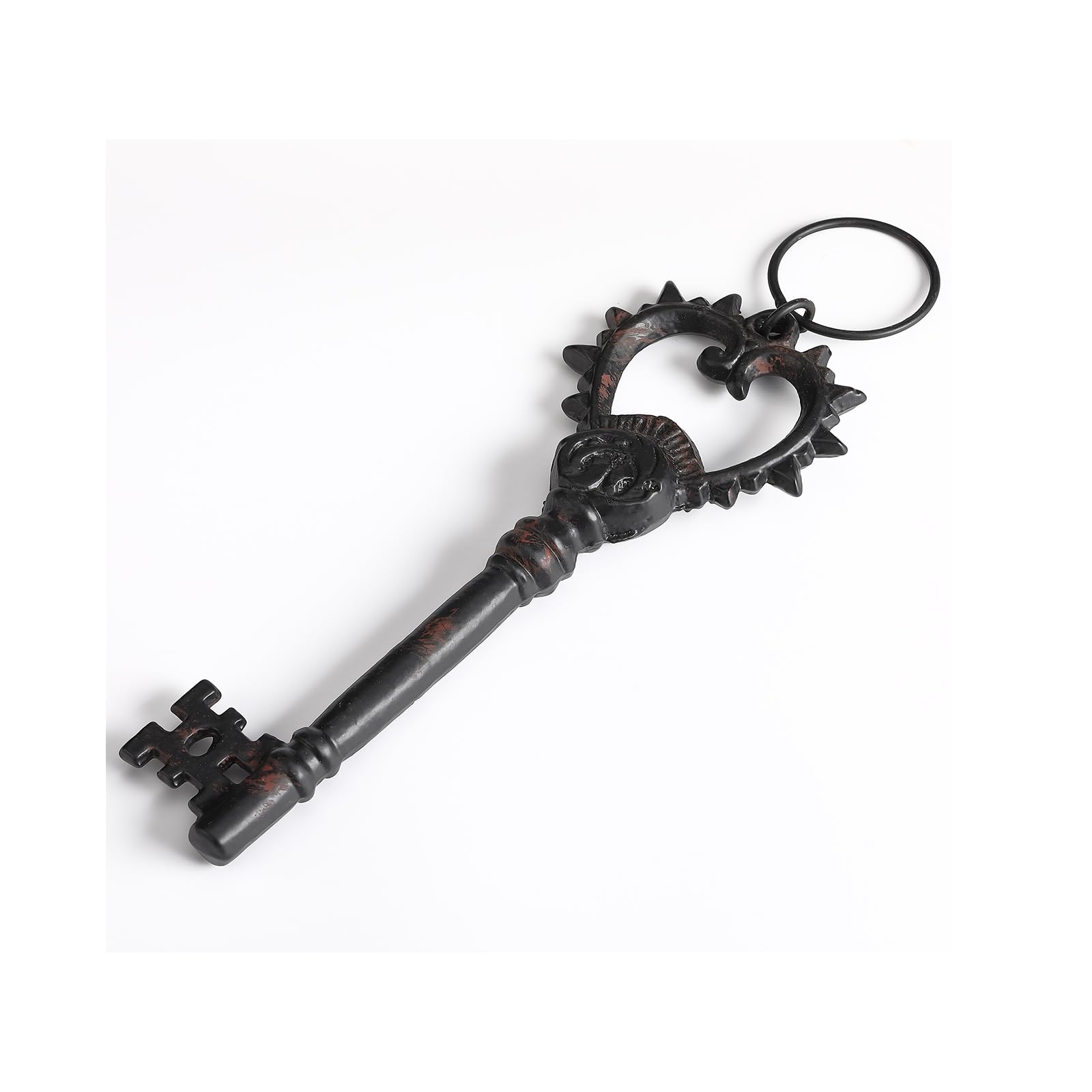 Antique Cast Iron Skeleton Keys on Ring, Vintage Decorative Key for Home Wall Decor