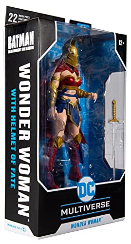 DC Multiverse 7 Inch Action Figure Comic Series - Wonder Woman with Helmet of Fate
