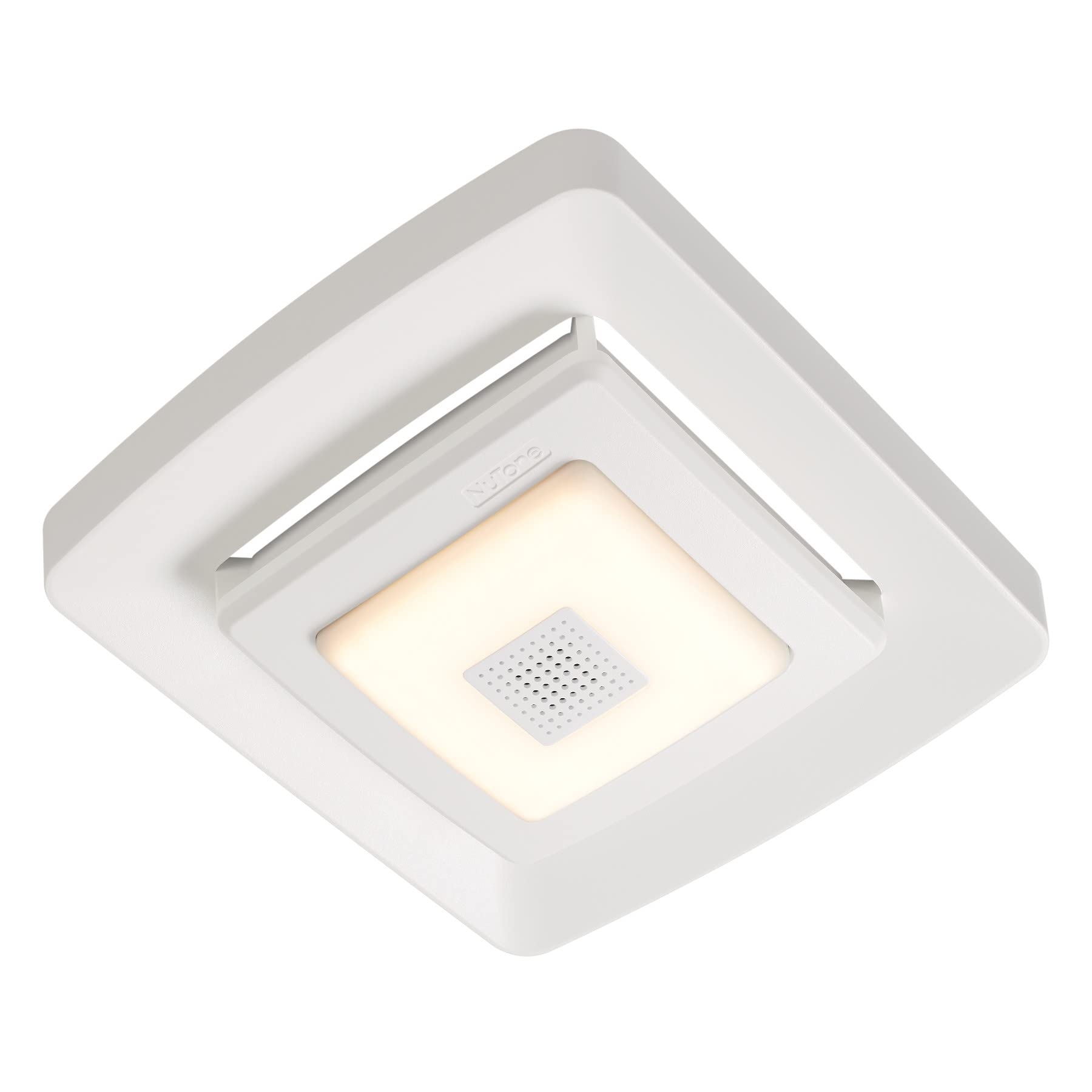 Broan-NuTone Nested Bluetooth Speaker Quick Install Bathroom Exhaust Fan Grille/Cover w/LED Light, White
