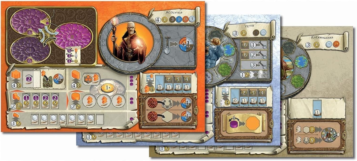 Capstone Games: Terra Mystica Fire & Ice, Expansion, Strategy Board Game, Terra Mystica Core Game Required to Play, 6 New Factions Introduced, Ages 14 and Up