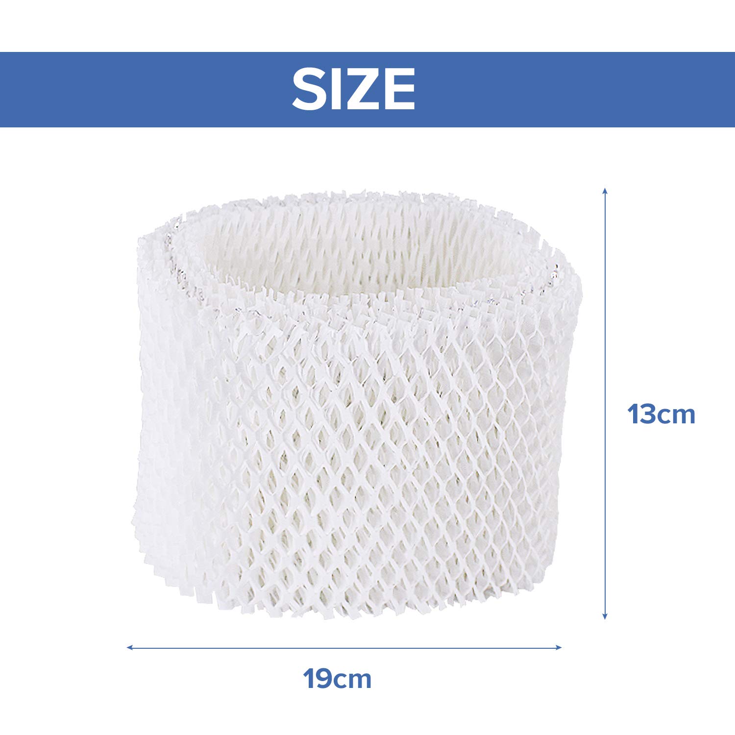 cherliyy 4 Pack WF2 Humidifier Replacement Filters Compatible with/Replacement for Filters Vicks & Kaz 3020, V3100, V3500, V3500N, V3600, V3800, V3850, V3900, ECM-250i, ECM-500, WA-8D