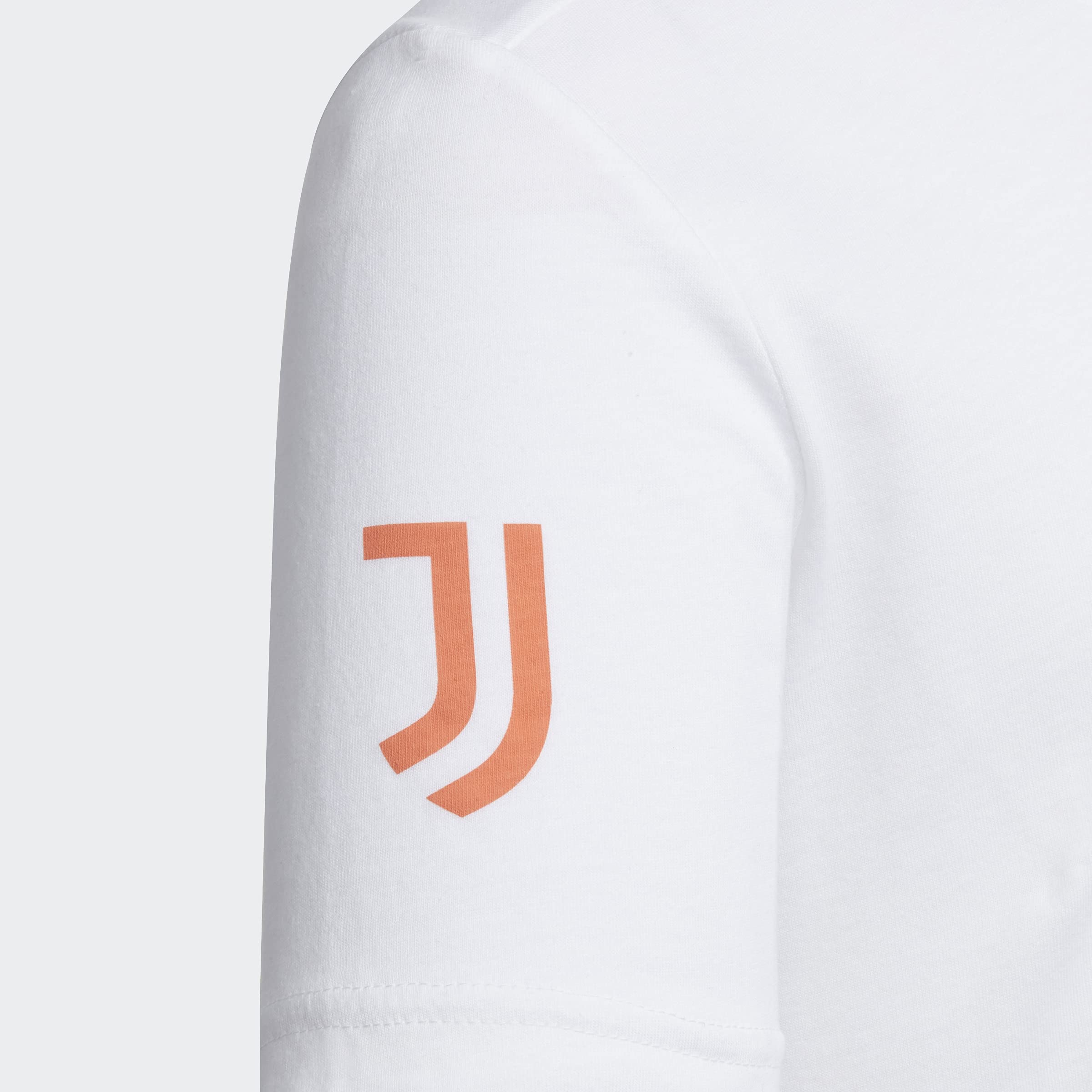 adidas Male Juventus Graphic T-Shirt, White/Black/Orange , XL