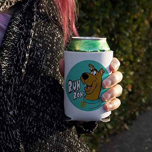 Scooby-Doo Ruh Roh Can Cooler - Drink Sleeve Hugger Collapsible Insulator - Beverage Insulated Holder