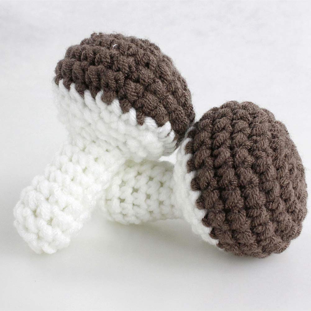 BARMI Realistic Vegetable Fruit Lemon Crochet Knit Toy Newborn Baby Photography Props,Perfect Child Intellectual Toy Gift Set Random Color Green Pear