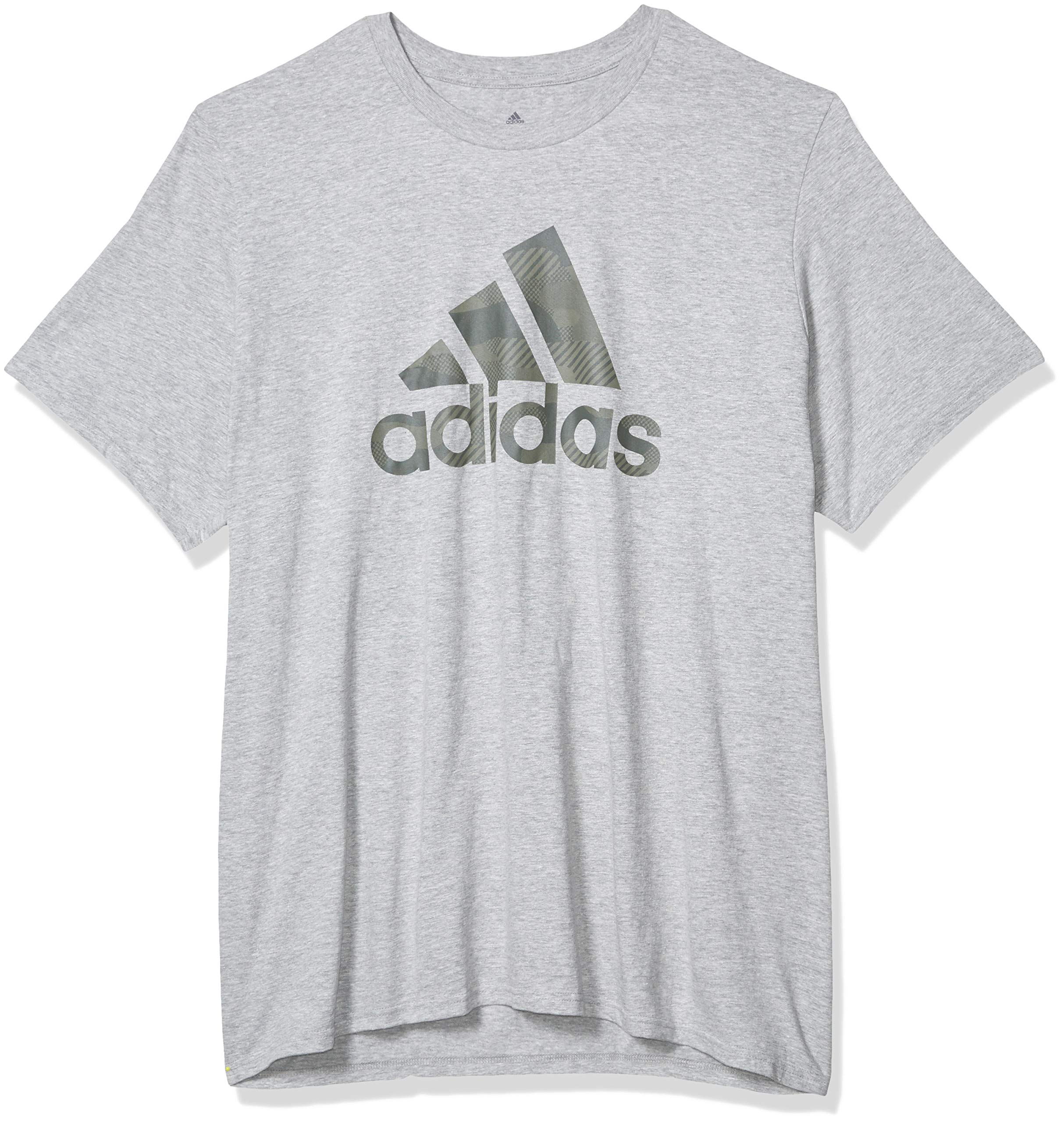 adidas Men's Badge of Sport Camo Tee Legend Ink Medium