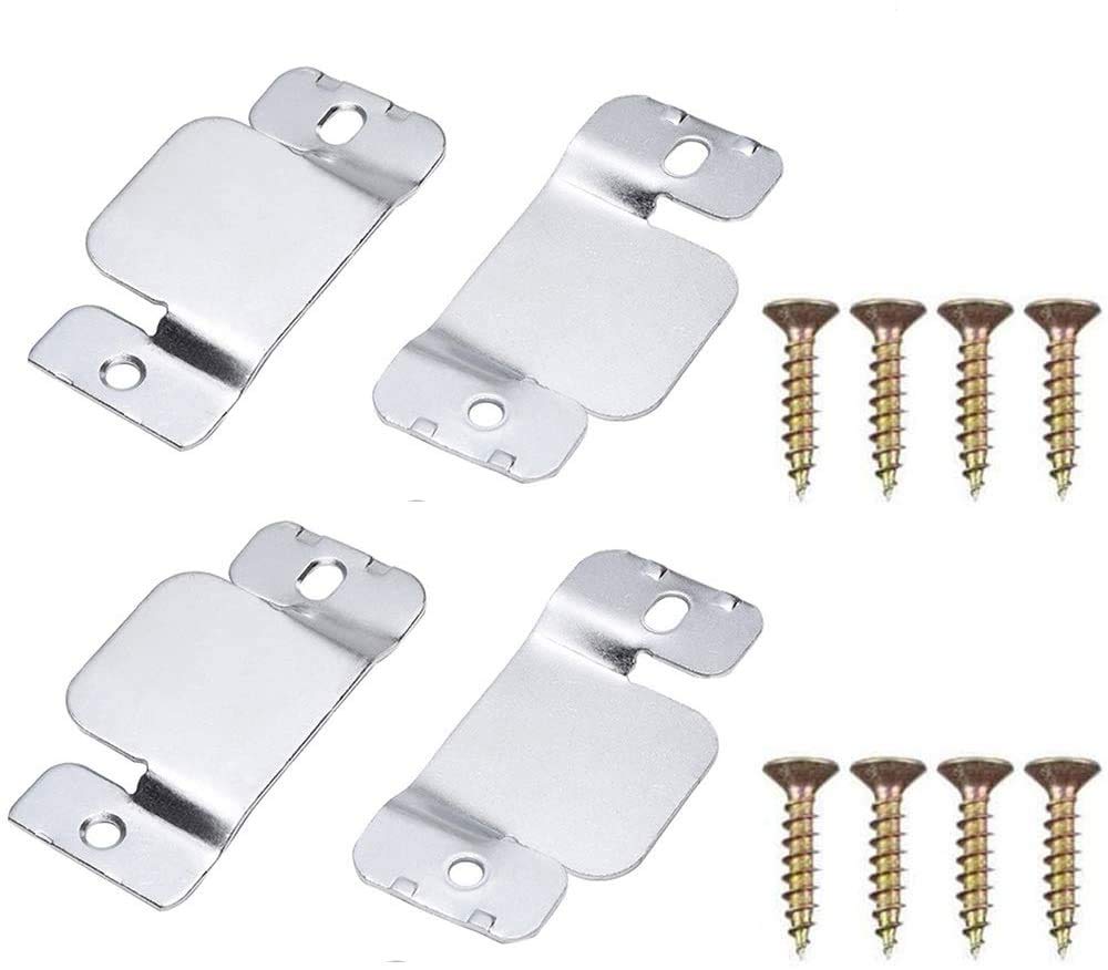 4Pcs Sofa Sectional Interlocking Universal Metal Sofa Furniture Connectors Bracket Applicable to Sofa ,Couch,Chair,with 8 Screws