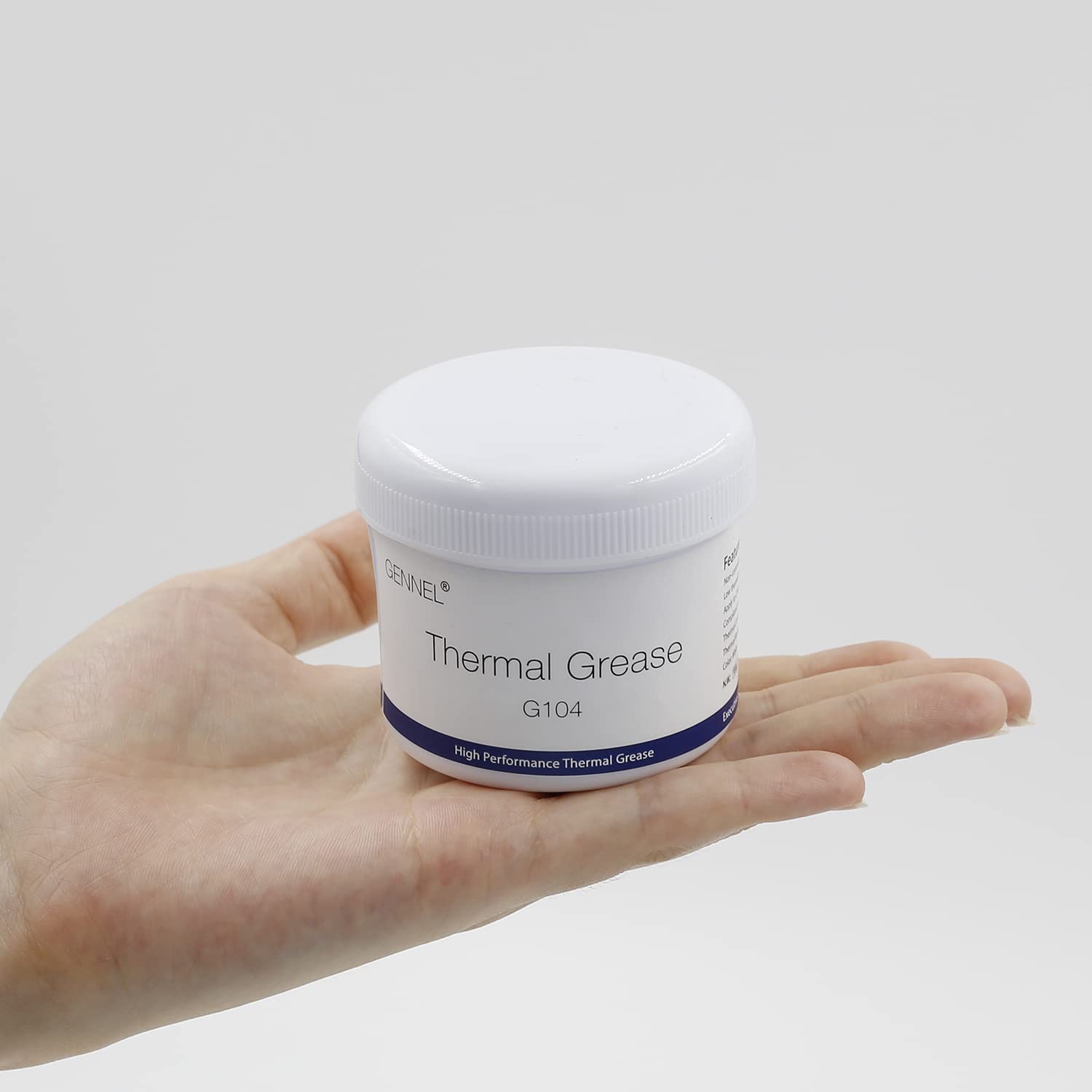 GENNEL G104 100 Grams Thermal Conductive Paste, Silicone Thermal Compound Grease, Heatsink Paste for CPU Radiator Coolers LED Printer Chipset Cooling