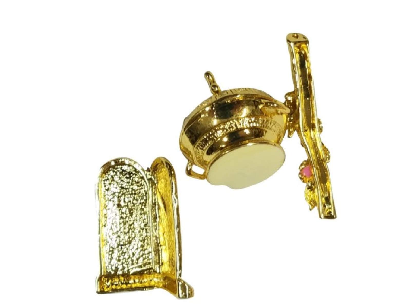 Bethlehem Gifts TM Ark of The Covenant Copper Replica Statue (Ark Contents Mini)