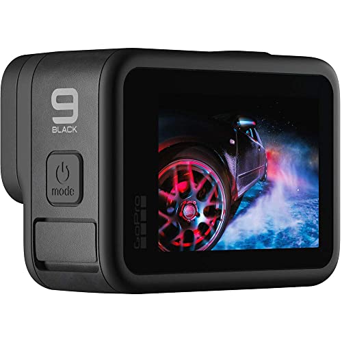 GoPro HERO9 Black, Sports and Action Camera Bundle with Froggi Accessory Kit, 64GB microSD Card, 1080p