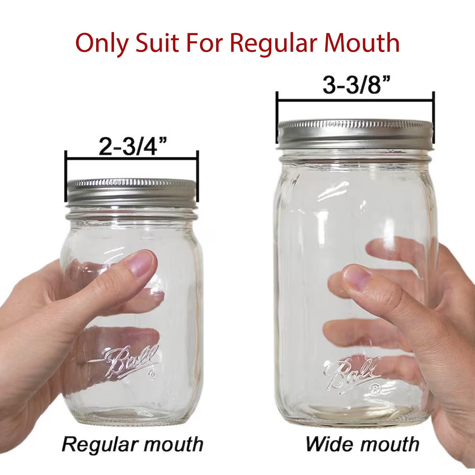 Art Secret Mason Jar Holders (2 Pack) Storage Rack Hanger Brackets for Mason Jars - Kitchen Pantry Jar Organization (Regular Mouth)