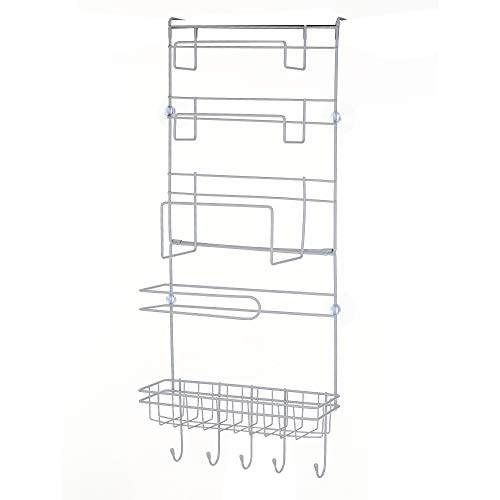 Ritioner Refrigerator Rack, Fridge Side Shelf Multi-Layer Sidewall Holder, Multifunctional Kitchen Supplies Organizer Household Hanging Hook Folding Fridge Storage for Narrow Spaces by Everyday Home
