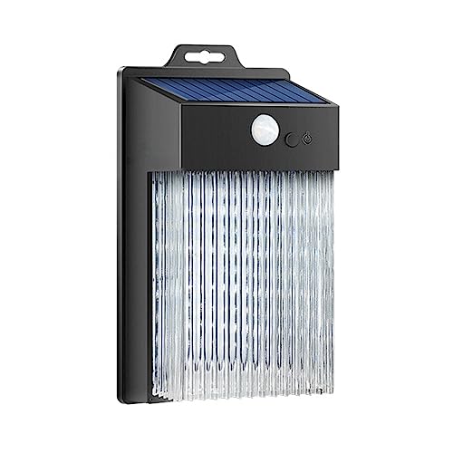 MaoTopCom Solar Sconce Lights Outdoor, 50 LEDs 3 Working Modes Solar Motion Sensor Lights Security Lights Solar Wall Lights for Garden Front Door Garage Fence Deck, White Light