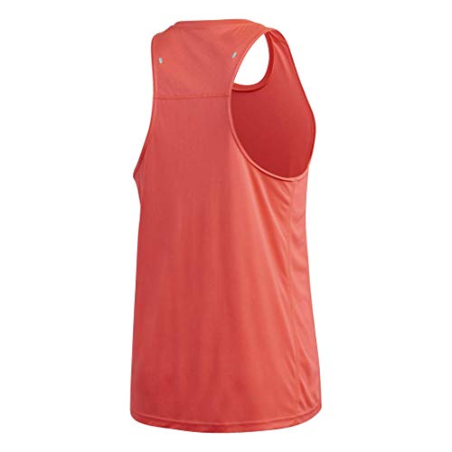 adidas Men's Own The Run Singlet Personal Best 3-Stripes, Signal Pink, X-Large