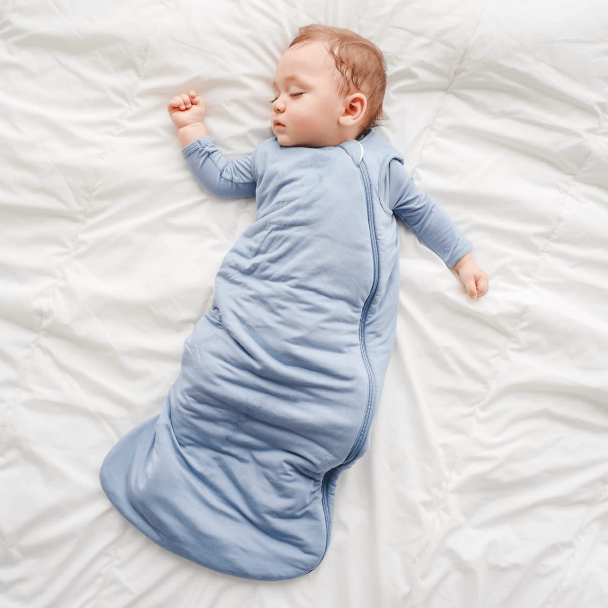 KYTE BABY Unisex Rayon Made From Bamboo Sleep Bag for Babies and Toddlers, 1.0 Tog (Small, Slate)