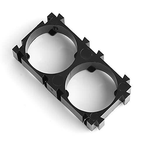 60PCS of 2 Cells 18650 Battery Cell Spacer Bracket for DIY Lithium Battery Pack Anti-Vibration Plastic Holder for Batteries
