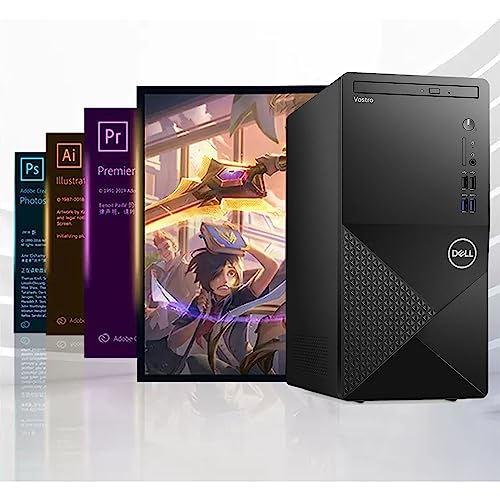 Dell Vostro 3910 Business Desktop Computer, 12th Gen Intel Core i5-12400 Processor, 16GB DDR4 RAM, 1TB PCIe SSD, WiFi 6, DVD-RW, Display Port, HDMI, Windows 11 Pro, Black