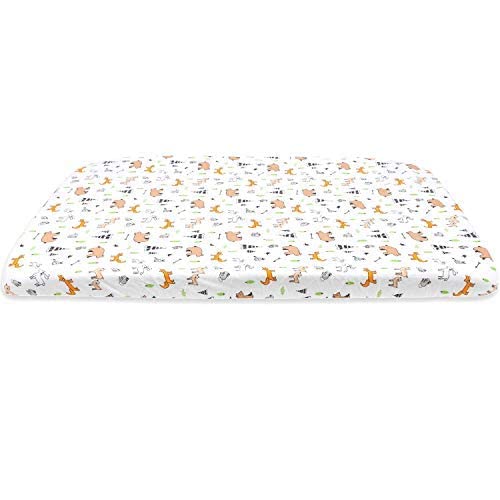 Cuddly Cubs Graco Pack n Play Fitted Sheet β Woodland Playard Sheet β Snuggly Soft Jersey Cotton Mini Crib Sheet for Boy, Girl β 1 Pc