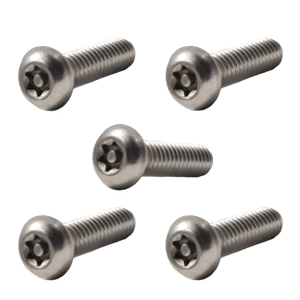 Fastenere Torx Security Machine Screws - 8-32 x 3/8" (25-Pack) Stainless Steel, Tamper-Resistant, Button Head Screws, Bolt Screw for Higher Level of Safety & Theft Prevention