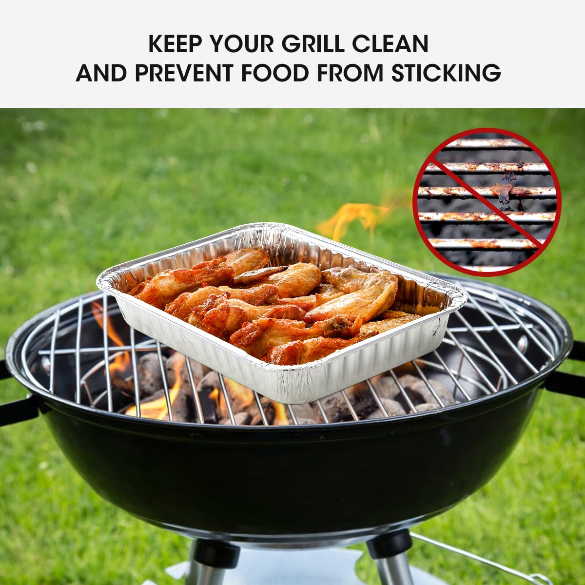 AIEVE Drip Pans for Ninja Woodfire Outdoor Grill, 30 Pack Grease Tray Liners Replacement Parts for Ninja Woodfire Outdoor