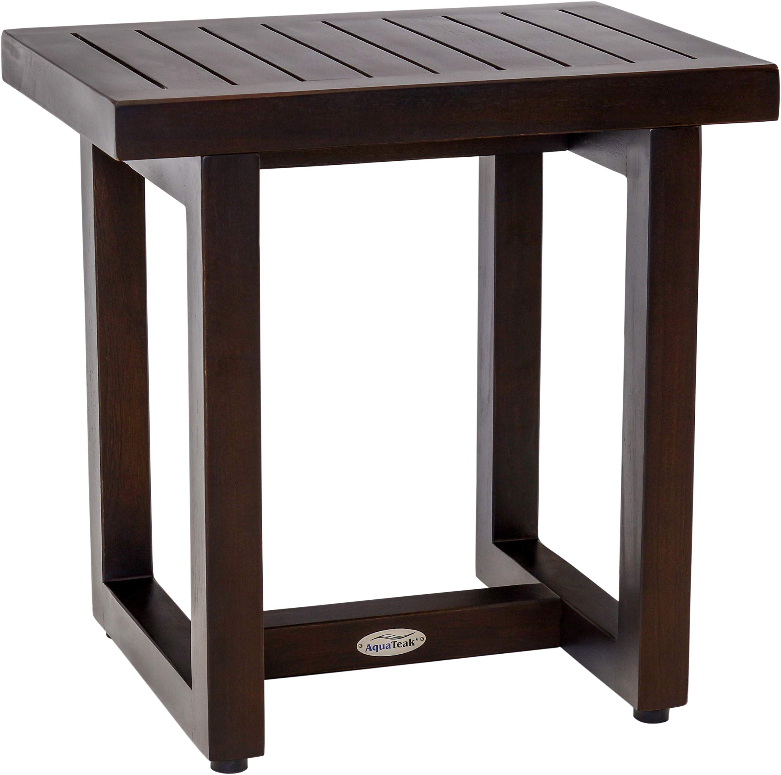 AquaTeak 18" Spa Mocha Teak Shower Bench