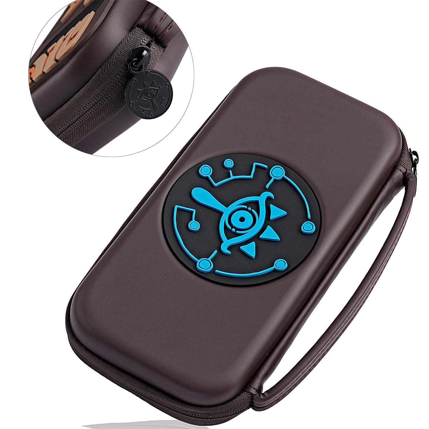 Carrying Case Compatible with Nintendo Switch Zelda,Travel Silicone Hard Shell Bag Pouch with Link Sheikah Slate Eye for Nintendo Switch Console Joy-con Joy-Straps Accessories | Waterproof /Portable