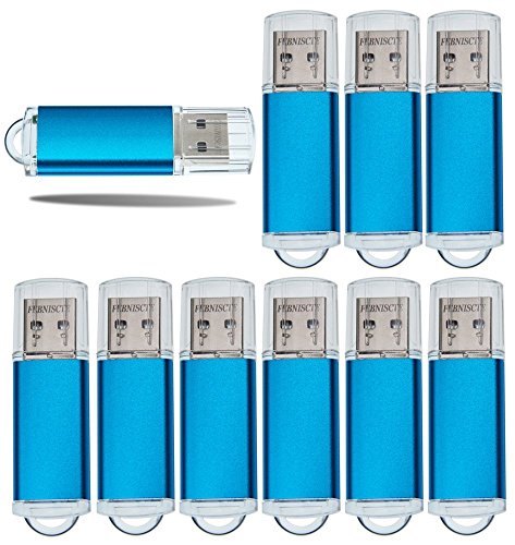 FEBNISCTE 16GB USB 3.0 Flash Drives Bulk Pack of 10 Blank USB Flash Drives Portable USB Drives