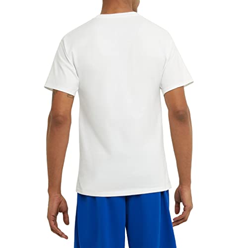 Champion mens Classic Jersey Tee Shirt, White, Large US