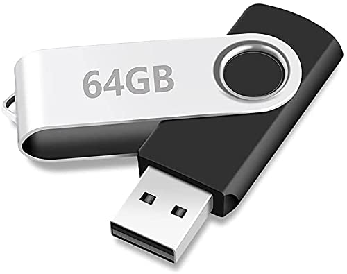 64GB Portable Spinning Flash Drive ,Metal Thumb Drive 64gb High Speed Read and Write Drive USB 3.0 Suitable for Computer/PC/Car Audios/Speakers