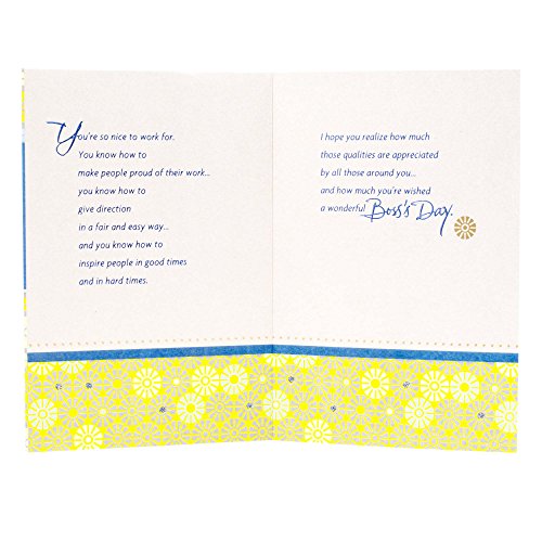 Hallmark Boss's Day Card (For a Special Boss)
