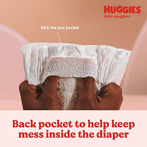 Baby Diapers Size Newborn (up to 10 lbs), 31ct, Huggies Little Snugglers