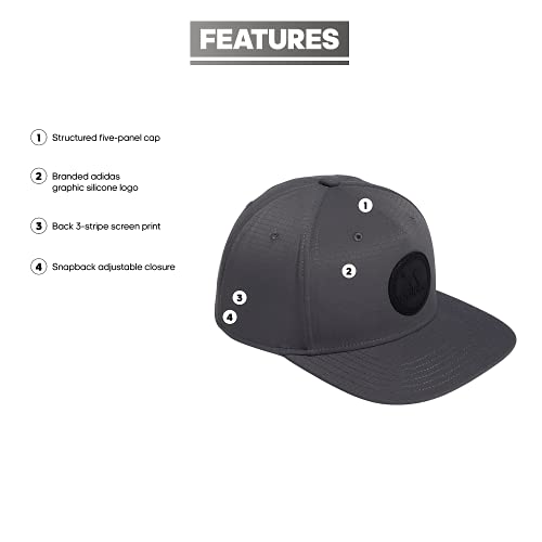 adidas Men's Affiliate II Cap, Onix Grey/Black, One Size